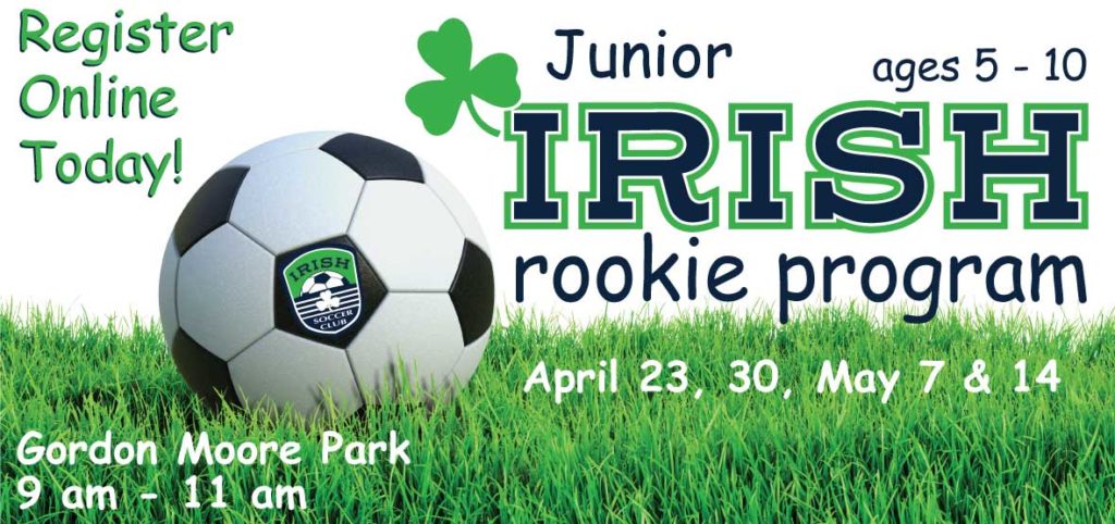 Rookie Soccer Program Spring 2022 – Irish Soccer Club